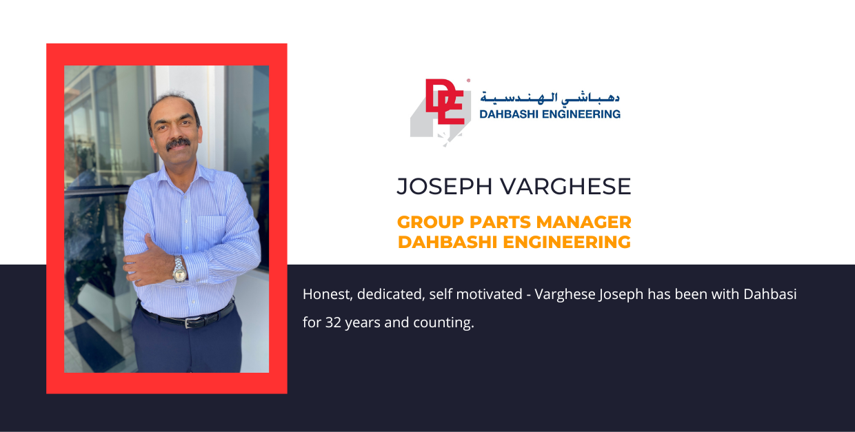 Meet Varghese Joseph, Group Parts Manager at Dahbashi Engineering ...